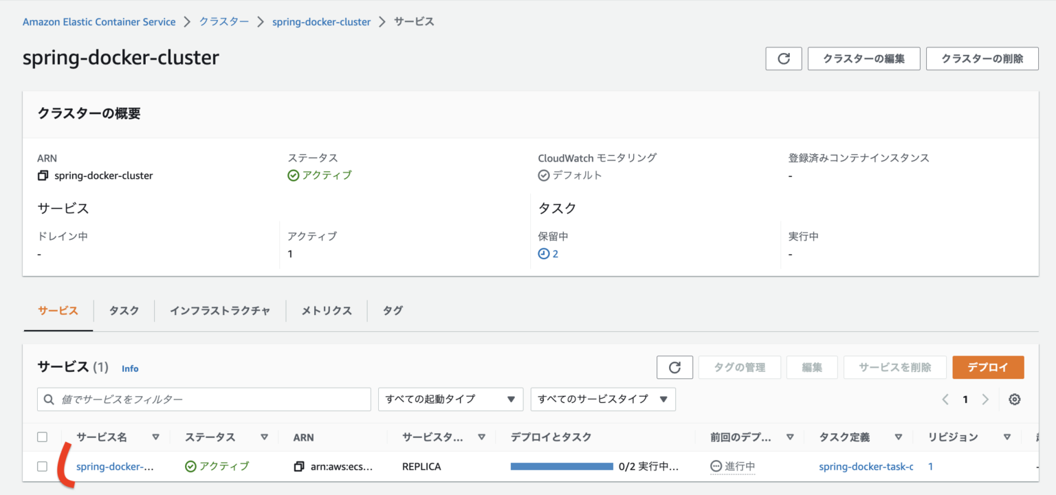 SpringBootをAWS ECSで動かす - 【Spring Hack】